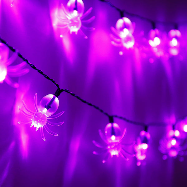 Purple Spider |Halloween String Lights|GFLAI