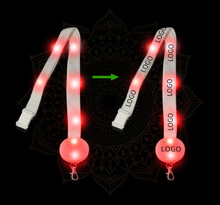 Remote Controlled Nylon Light Up LED Lanyard Supplier | GFLAI