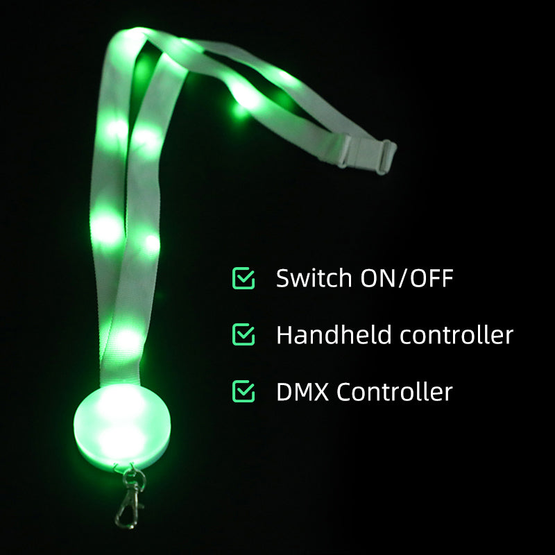 Remote Controlled Nylon Light Up LED Lanyard Supplier | GFLAI
